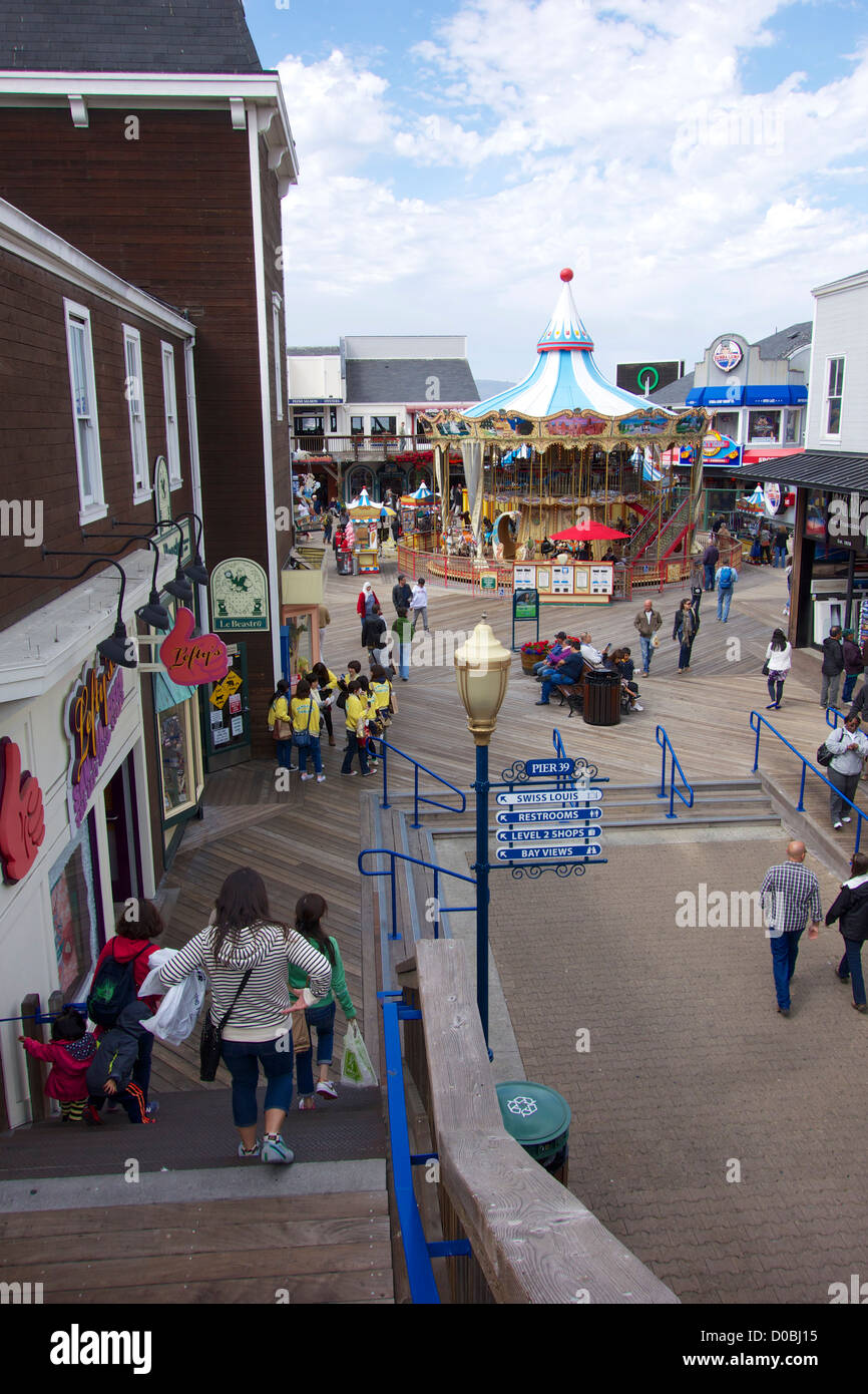 Pier 39 san francisco carousel hi-res stock photography and images - Alamy