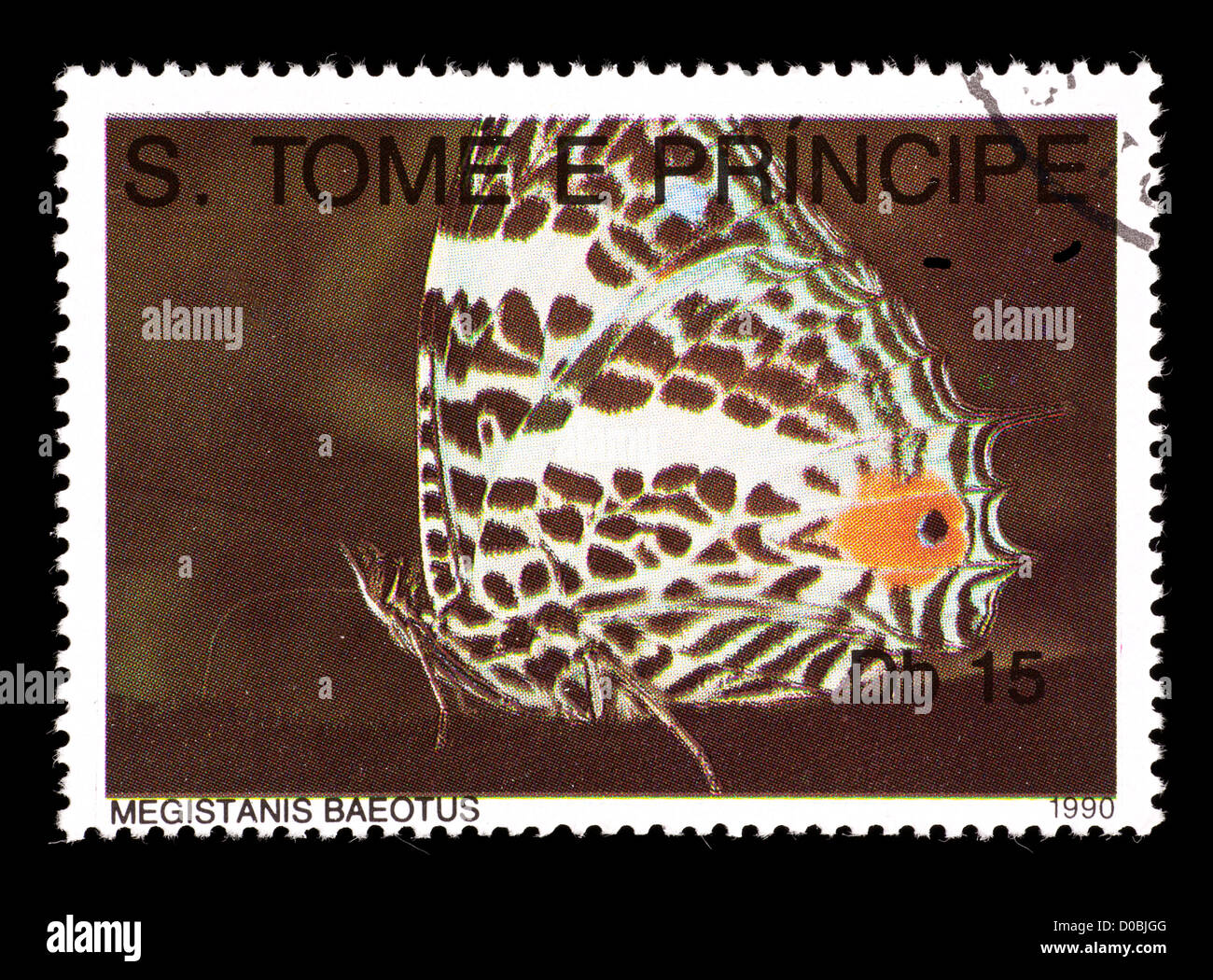 Postage stamp from Saint Thomas and Prince depicting a tropical Brush ...