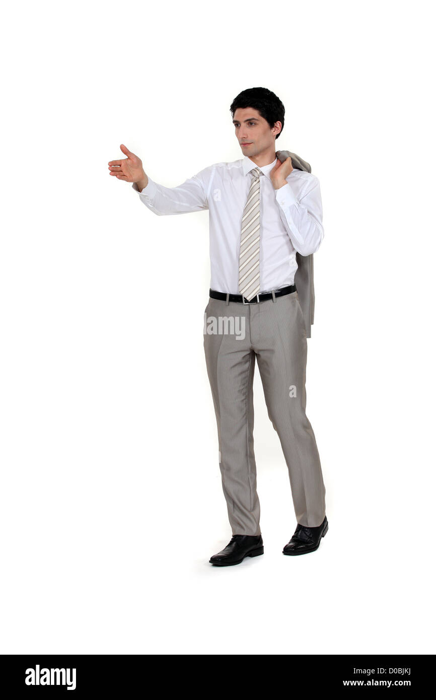 Hand pick up business man finger hi-res stock photography and images ...