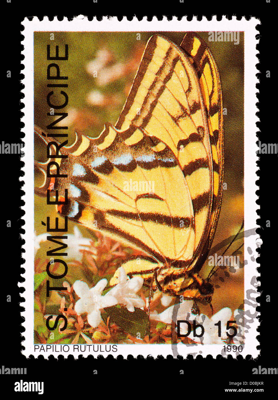 Postage stamp from Saint Thomas and Prince depicting a tropical ...