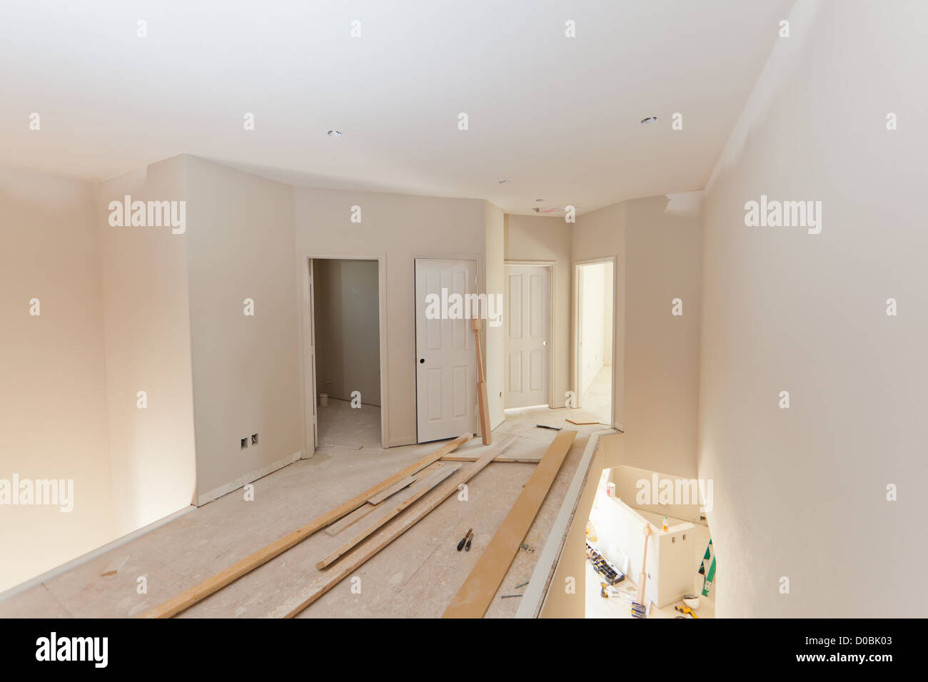Location interior photos of a construction site where new homes are ...