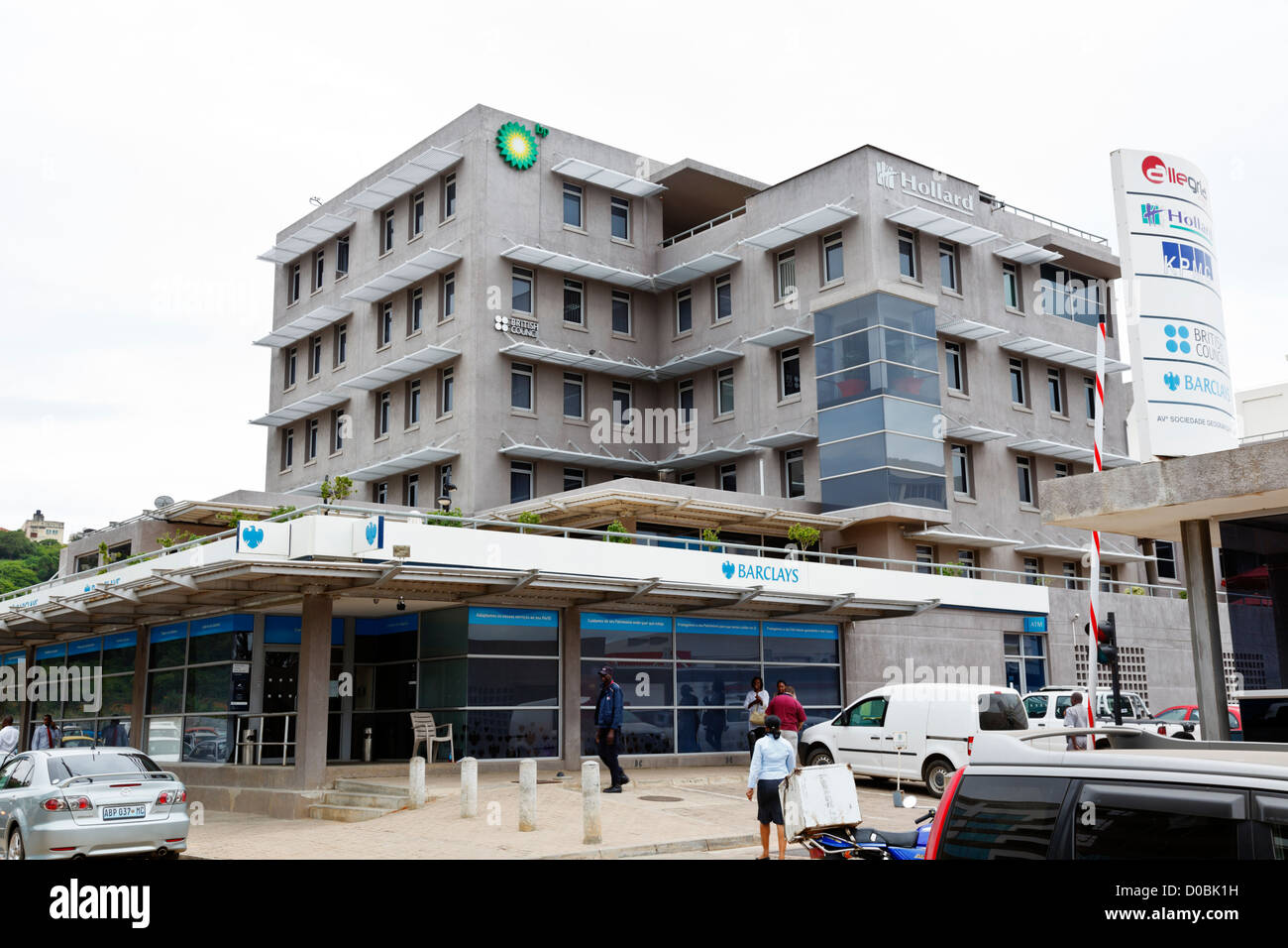 The Barclay's Bank BP and British Consul offices in Central Maputo ...