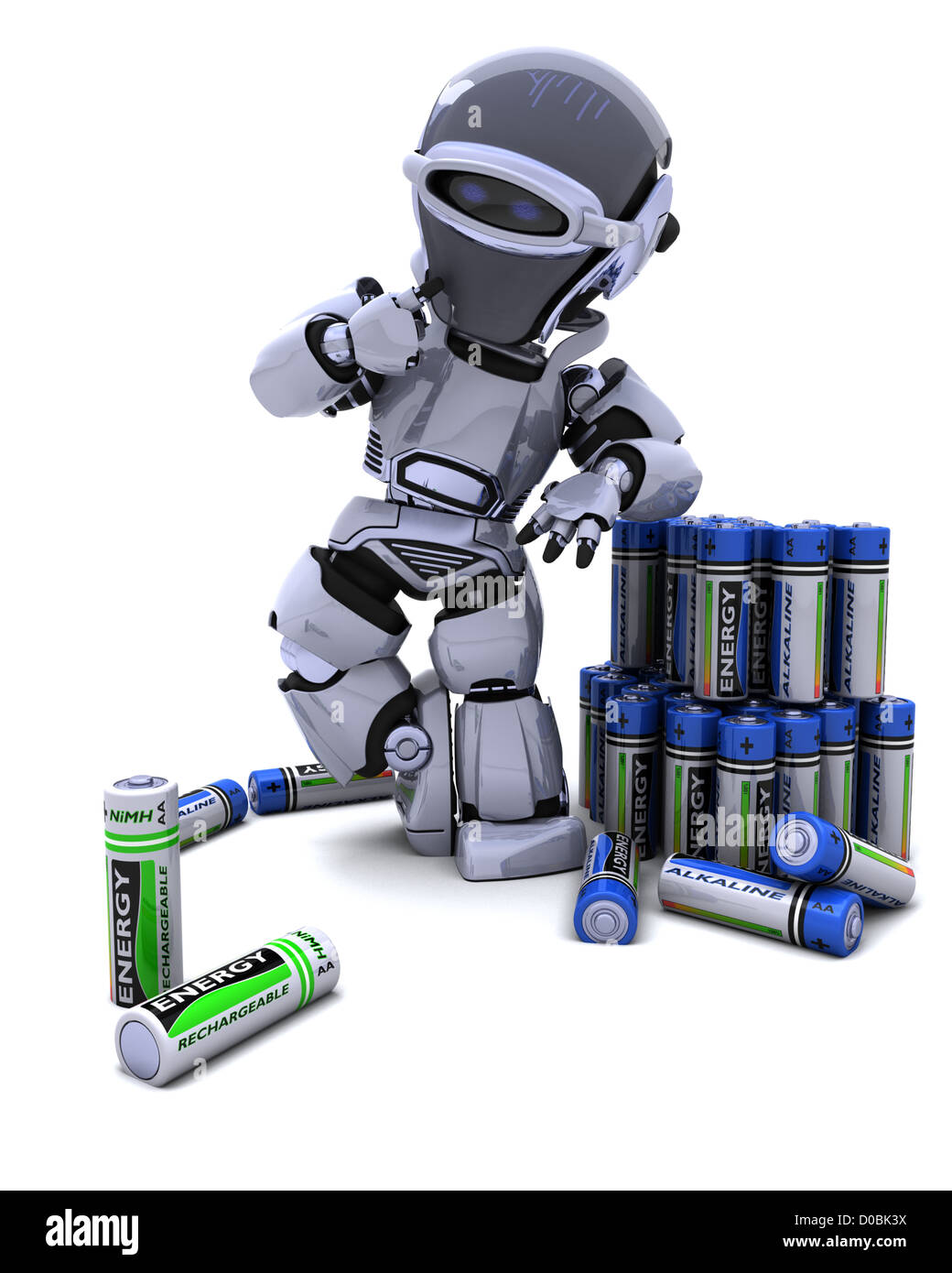 Robot batteries Cut Out Stock Images & Pictures - Alamy