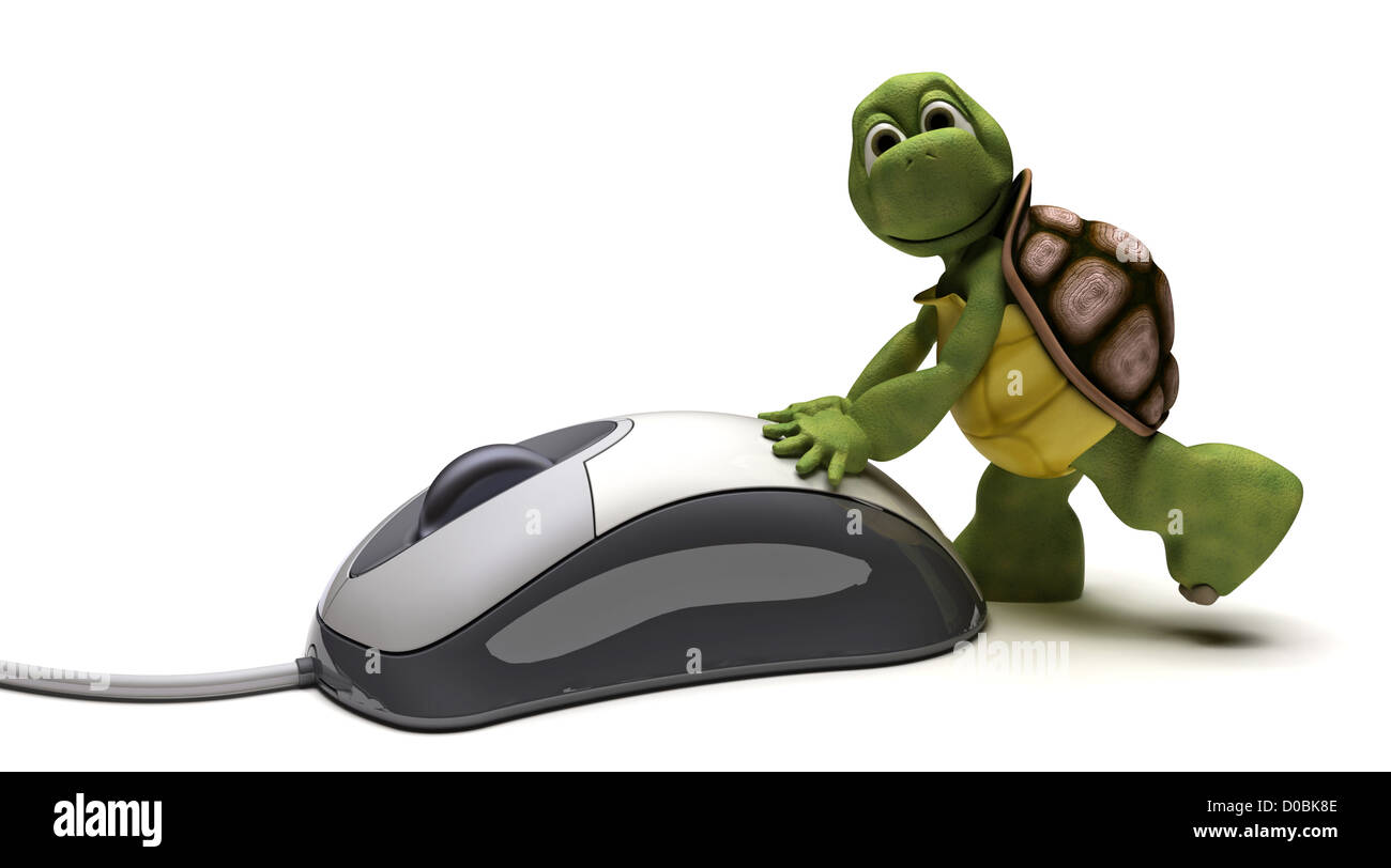 3D Render of a Tortoise and mouse Stock Photo - Alamy