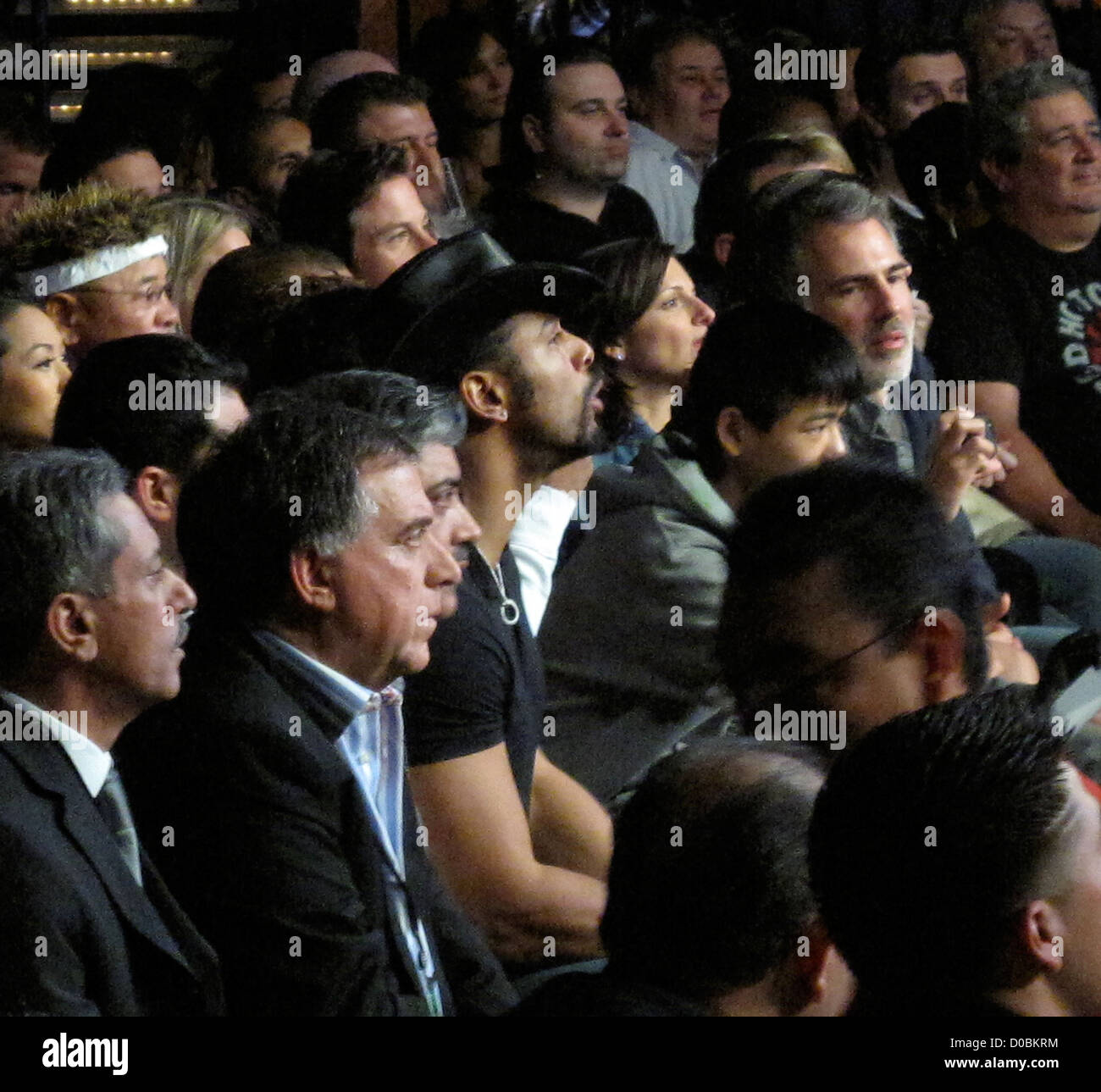 British Heavyweight Boxer David Haye watches the Amir Khan Vs Marcos ...