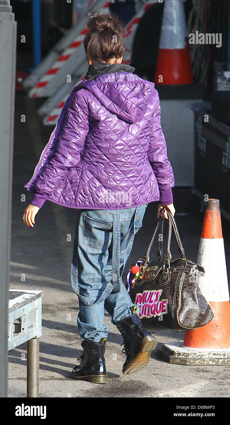 The X Factor contestant Cher Lloyd arrives at 'The X Factor' studios ...