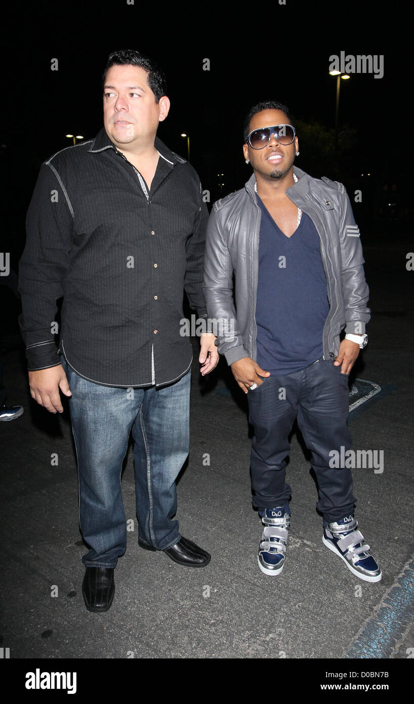 Bobby V aka Bobby Valentino and Guest arriving prior to his performance ...