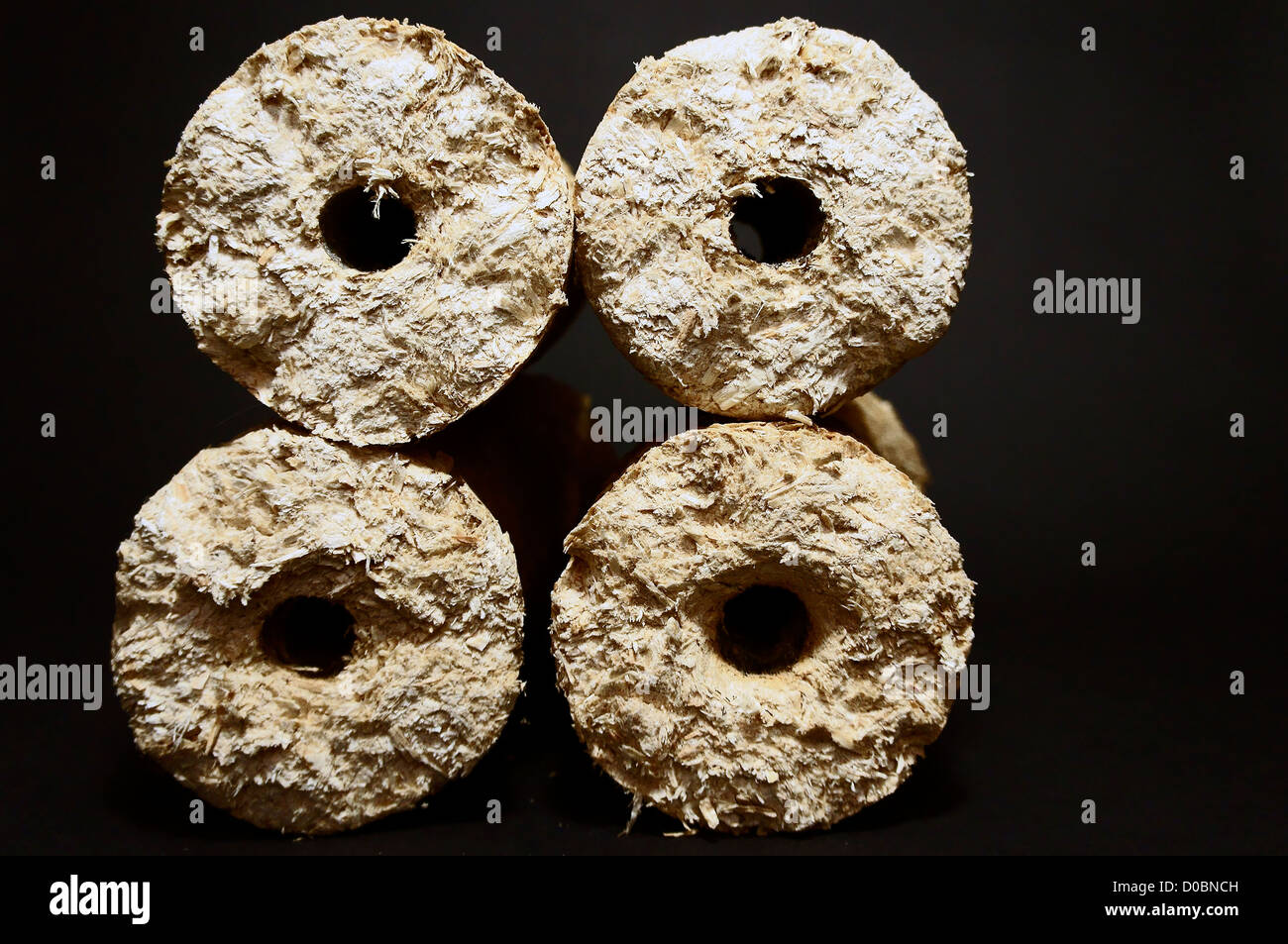 illustrative, compressed wood chips, charcoal briquettes made from ...