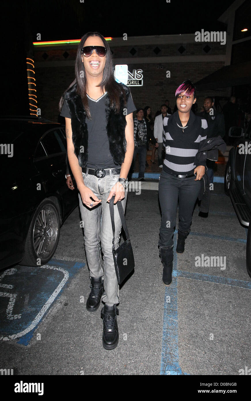 Kelly Dodson and Antoine Dodson attend the Bobby V, aka Bobby Valentino ...