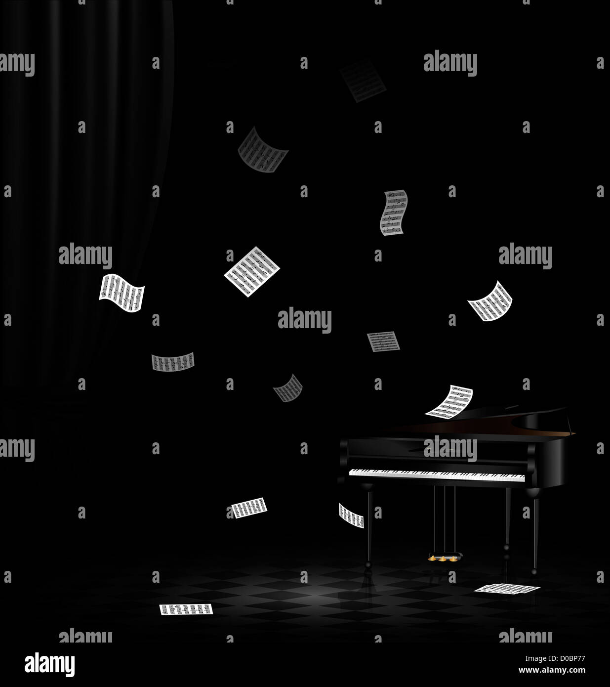 Falling piano keys hi-res stock photography and images - Alamy