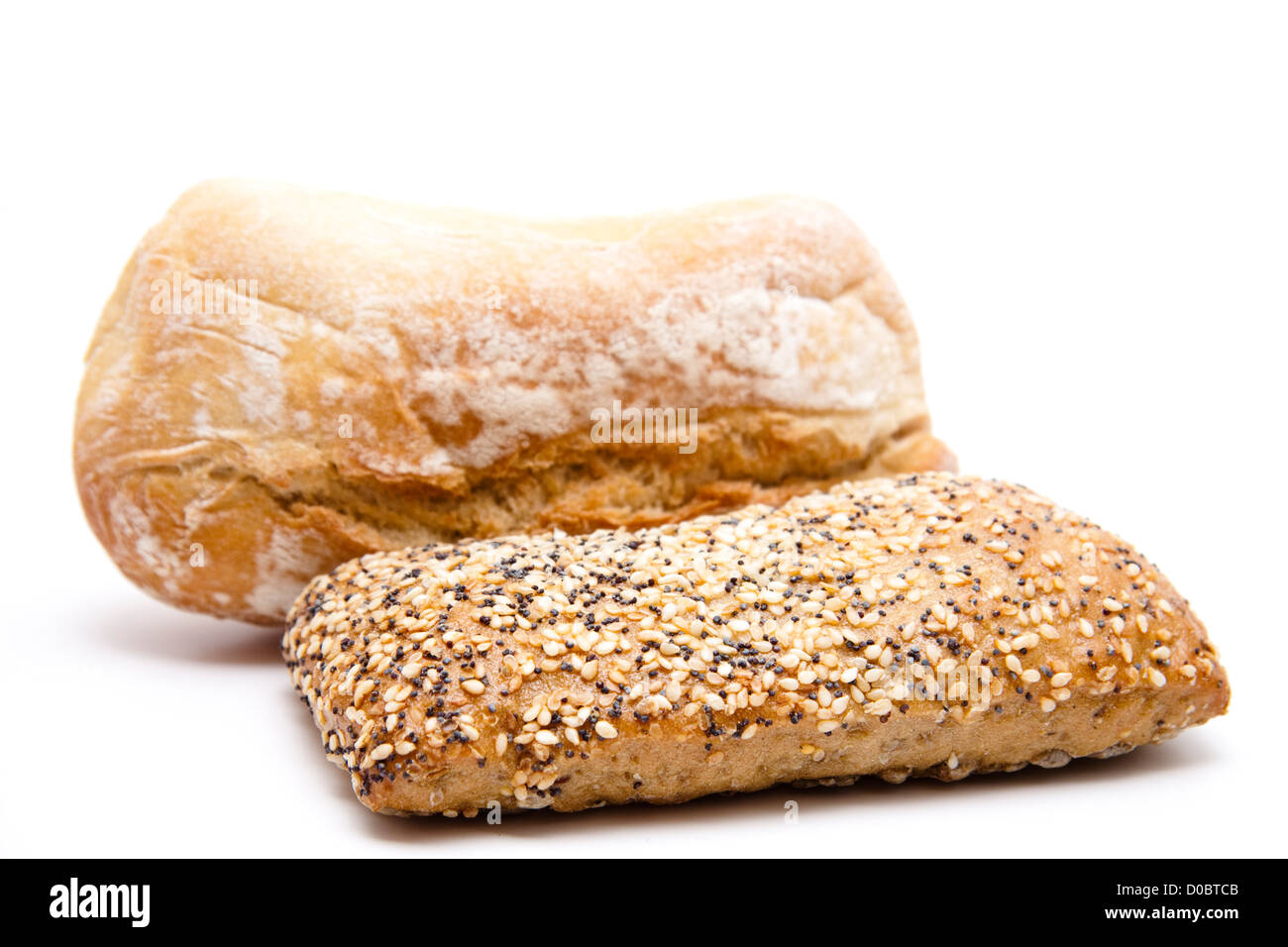 Rolls on white background Stock Photo - Alamy