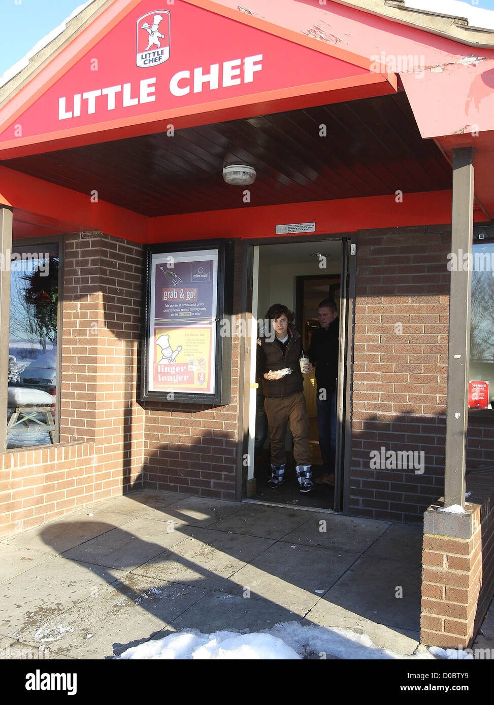 Harry Styles of One Direction leaving Little Chef Doncaster, England ...