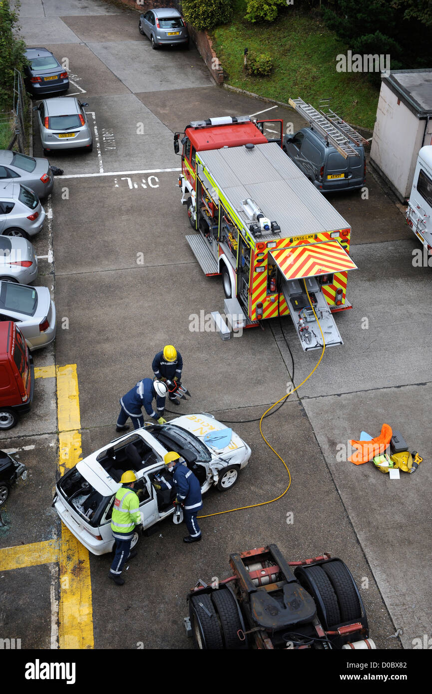 Fireman of white watch at Pontypridd Fire Station in S Wales have a ...