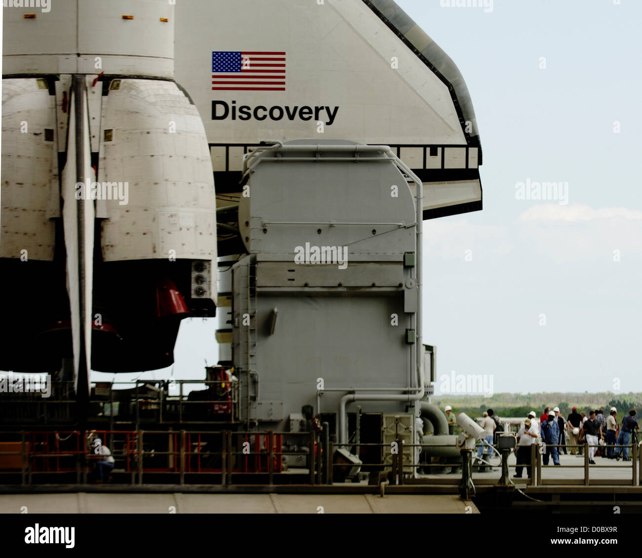 Space Shuttle Discovery Begins Her Historic Return to Flight Stock ...