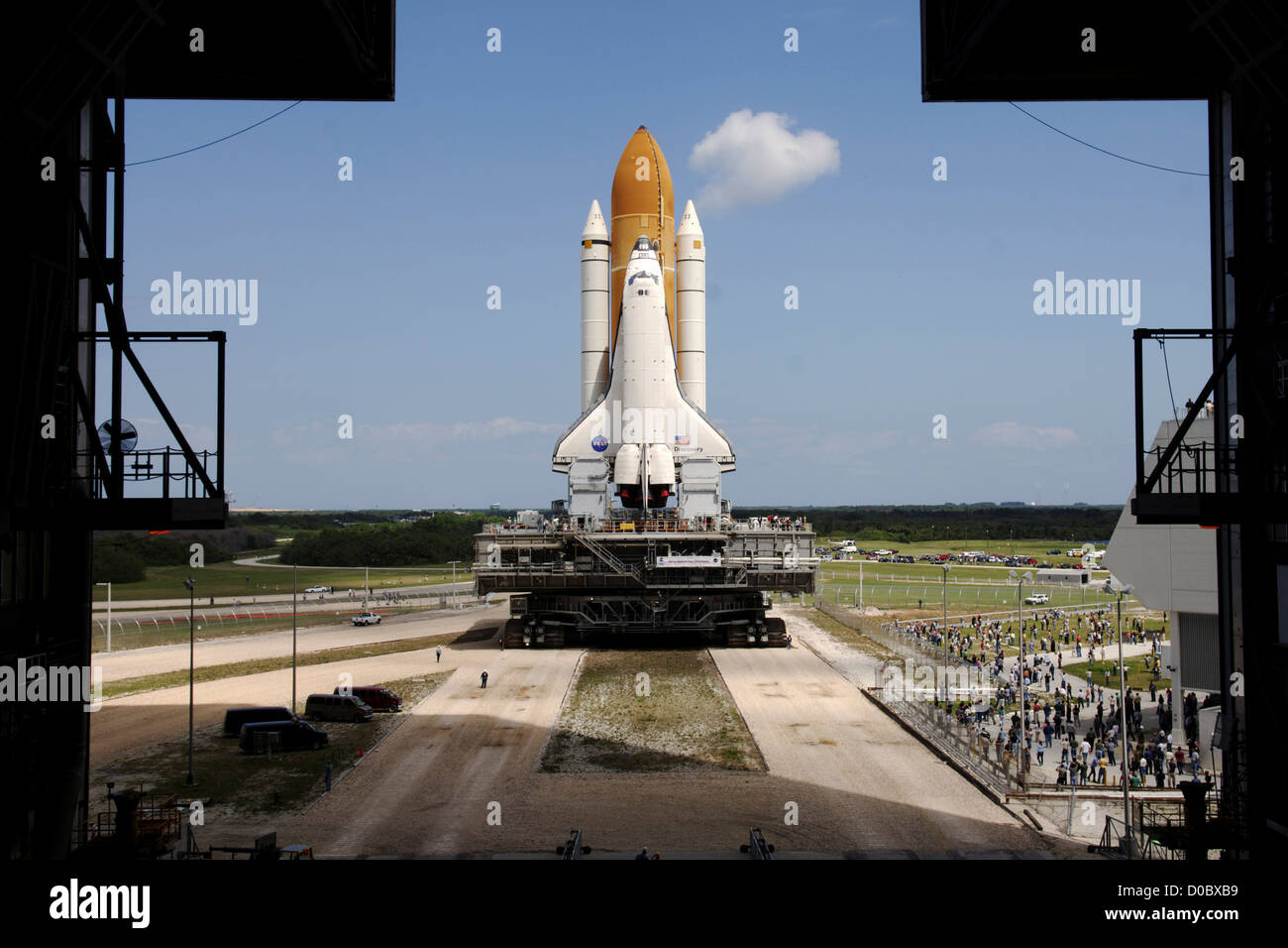 Space Shuttle Discovery Begins Her Historic Return to Flight Stock ...