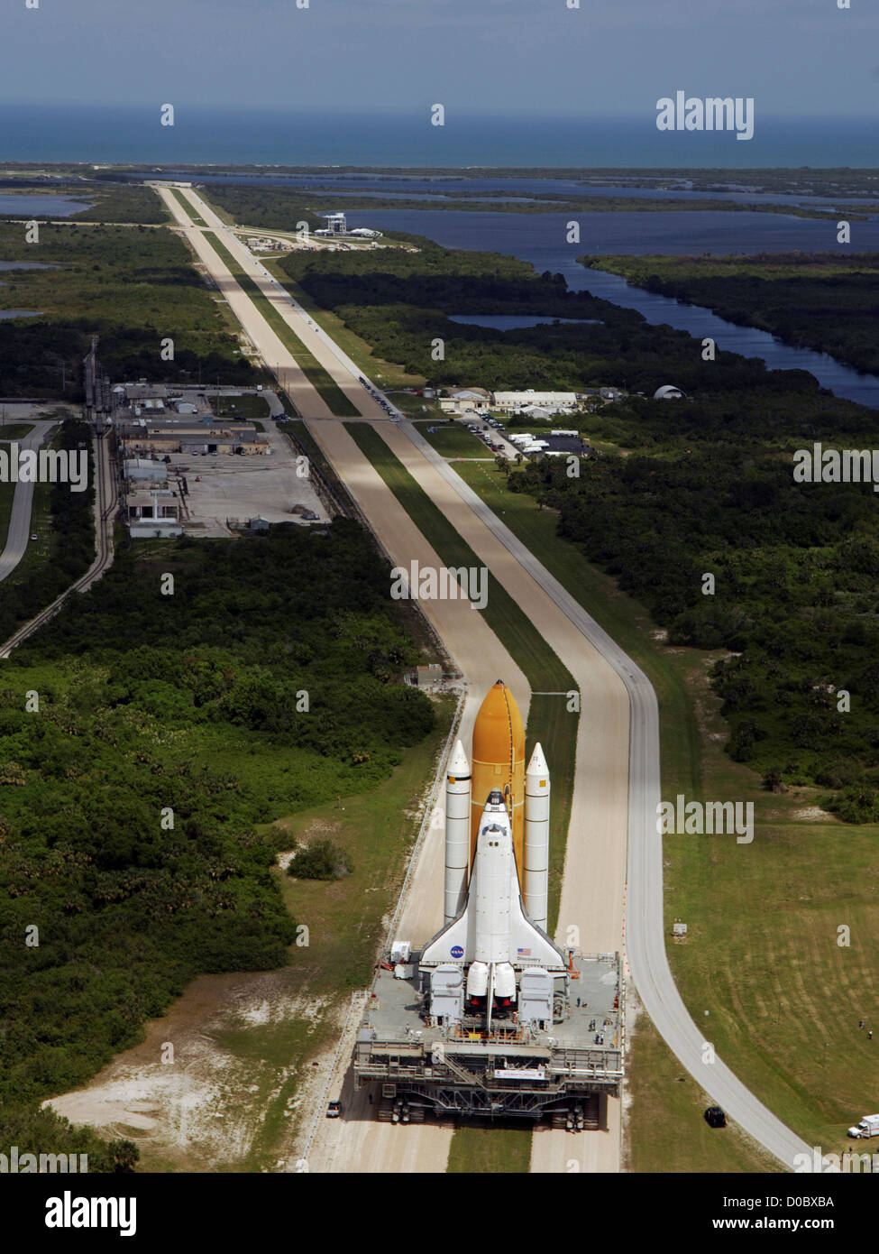 Space Shuttle Discovery Begins Her Historic Return to Flight Stock ...