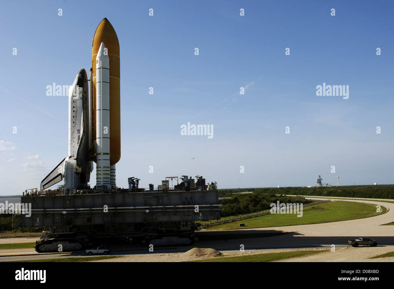 Space Shuttle Discovery Begins Her Historic Return to Flight Stock ...