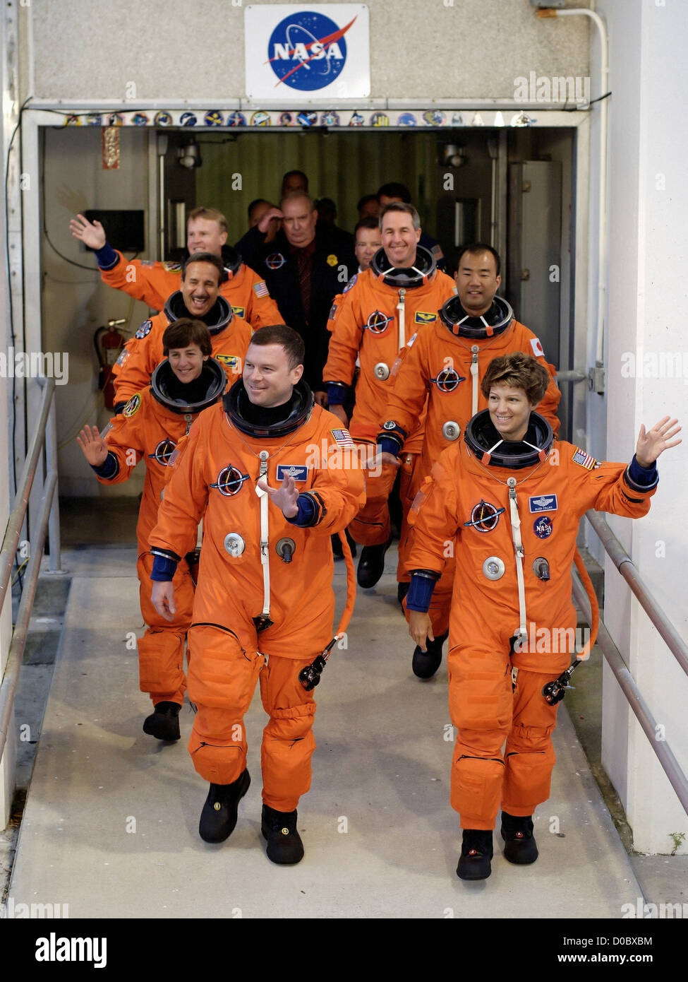 Astronauts Prepare to Board Discovery Stock Photo - Alamy