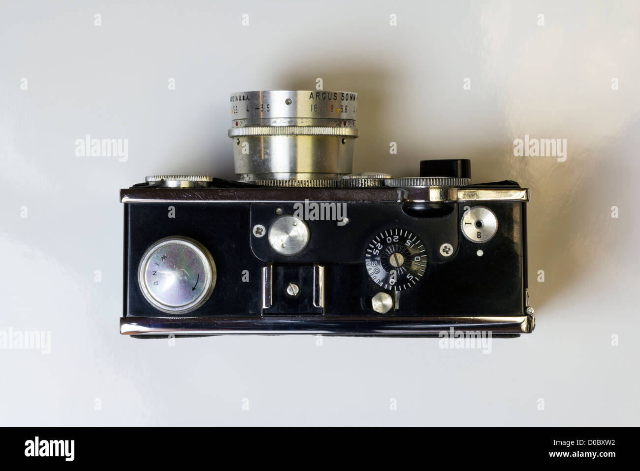 Top view of a vintage camera Stock Photo - Alamy