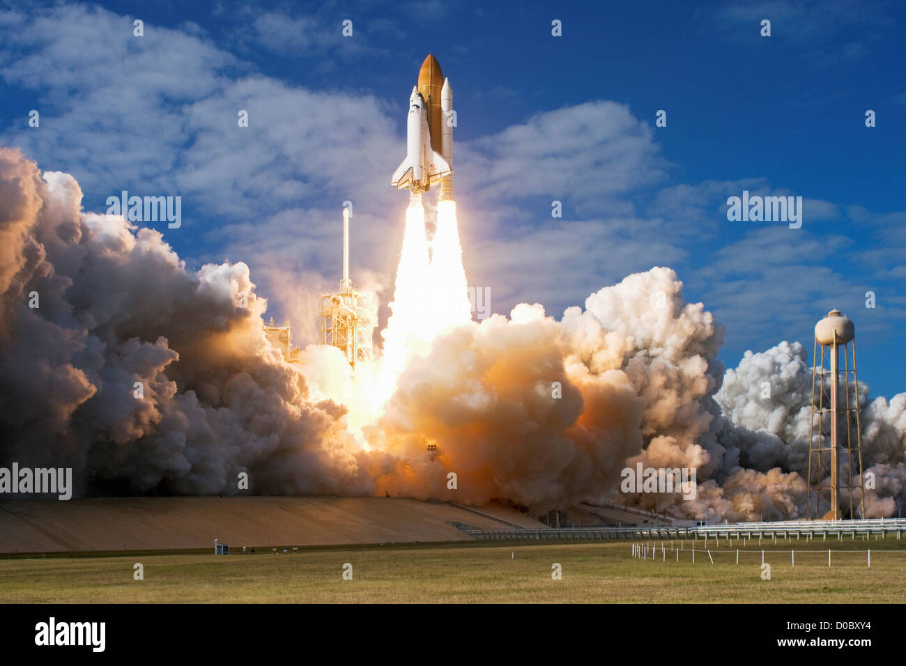 CAPE CANAVERAL Fla. - nearly 7 million pounds thrust generated twin solid rocket boosters three ...