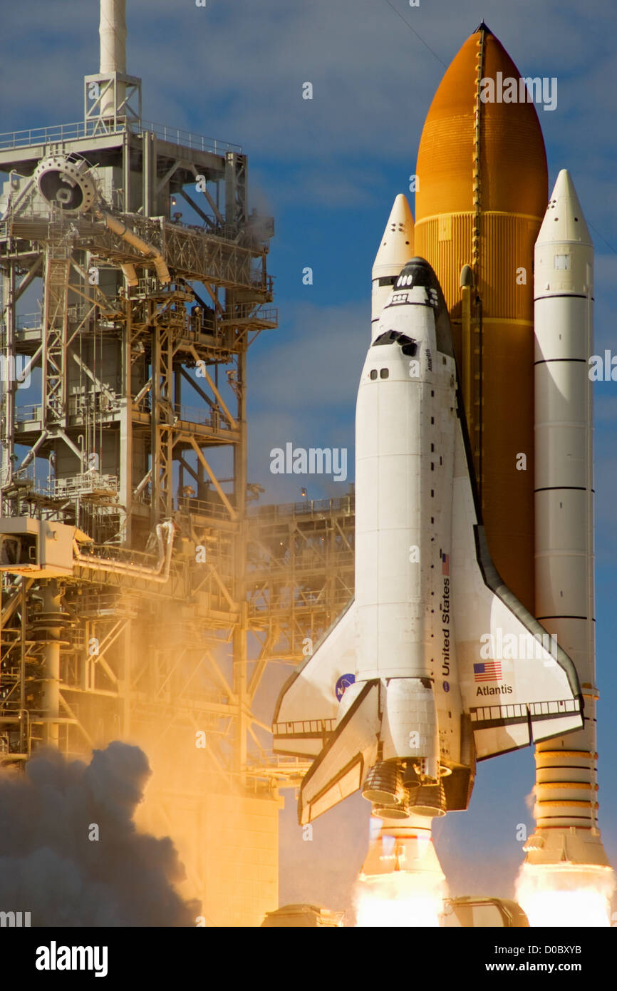 CAPE CANAVERAL Fla. - nearly 7 million pounds thrust generated twin solid rocket boosters three ...