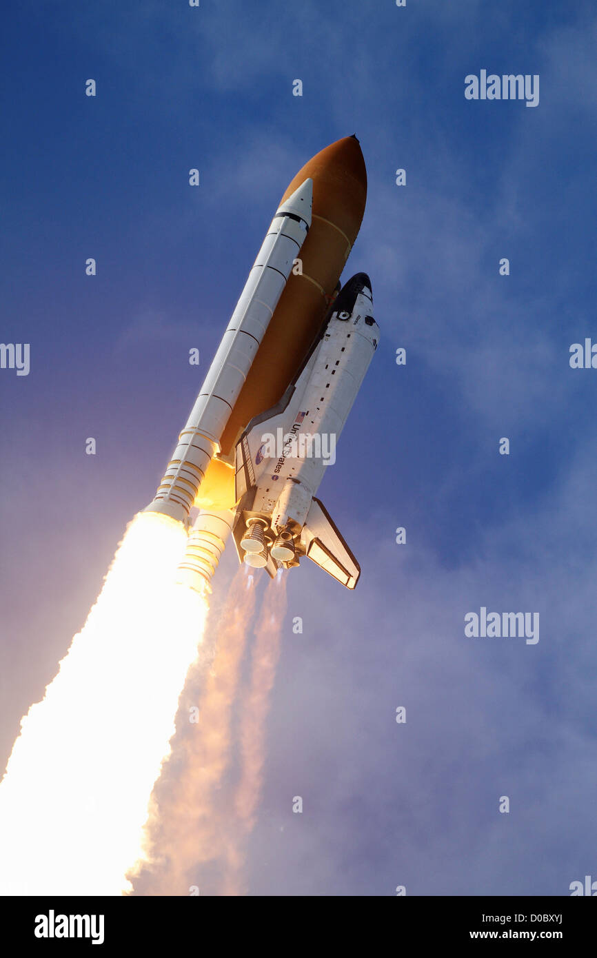 CAPE CANAVERAL Fla. - nearly 7 million pounds thrust generated twin solid rocket boosters three ...