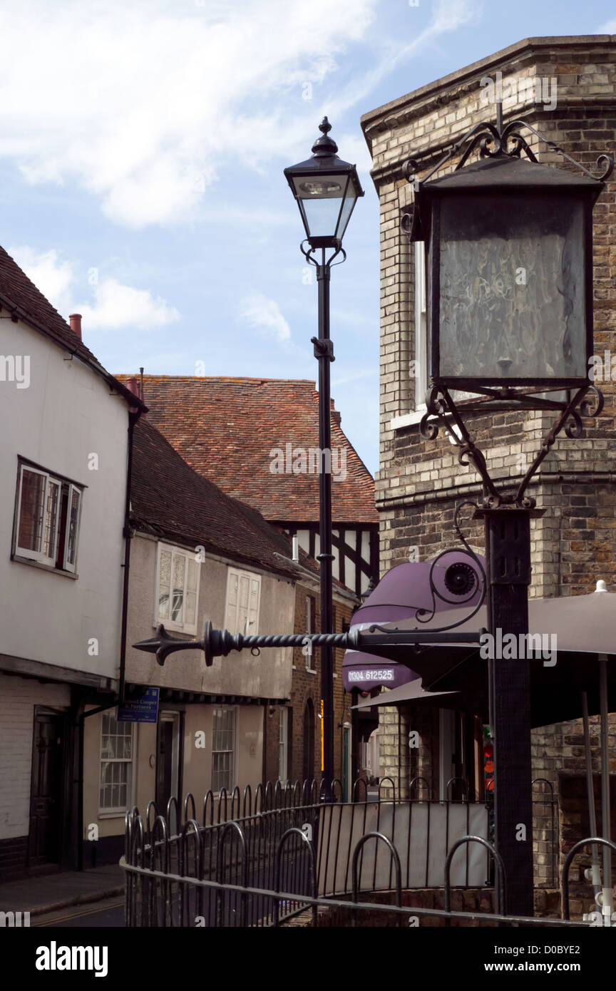 View looking down Strand Street, Sandwich, Kent Stock Photo - Alamy