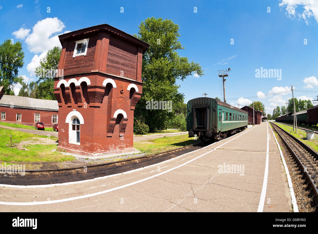 Old Provincial Railway Station in Russia Stock Photo - Alamy
