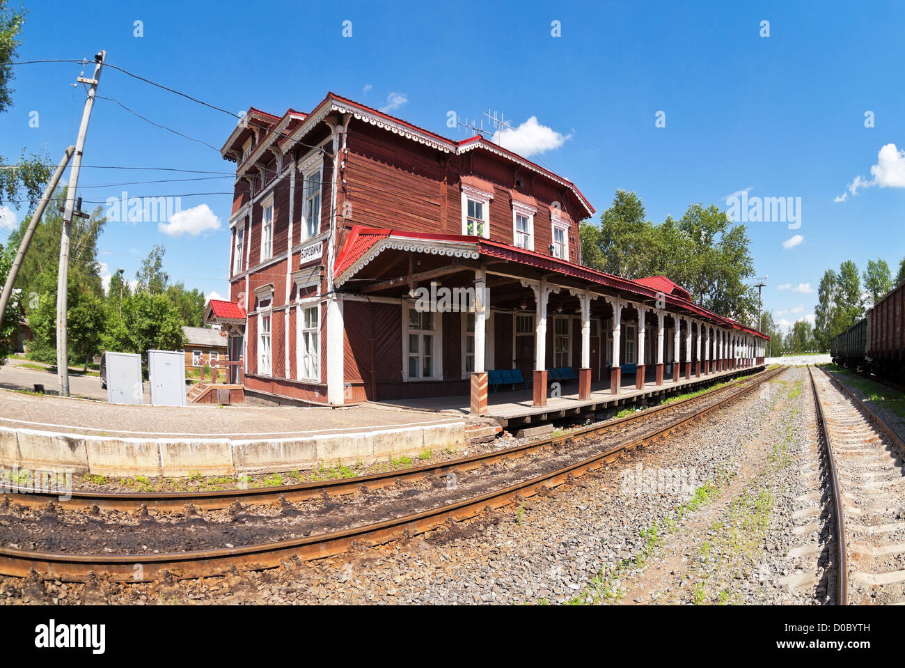 Old Provincial Railway Station in Russia Stock Photo - Alamy