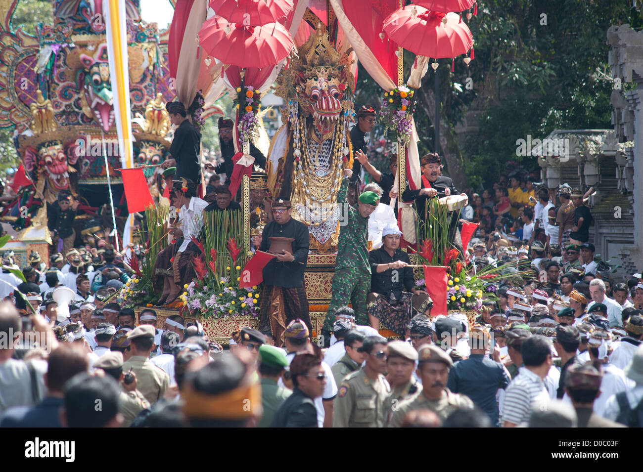 A special Hindu event, A Balinese Funeral of the royal family in Ubud ...