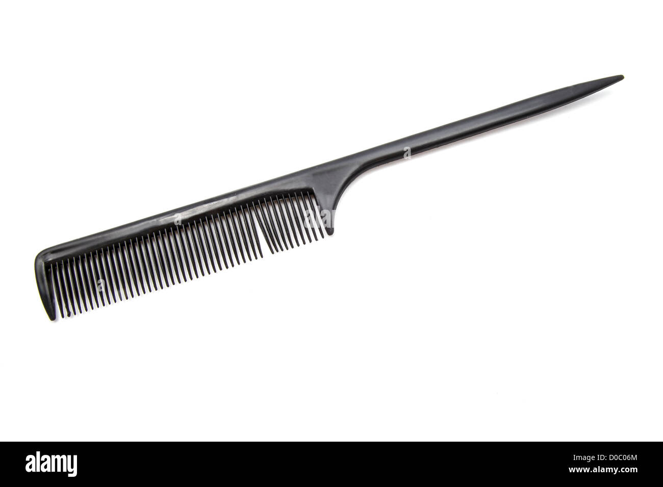 Black comb isolated on white background Stock Photo - Alamy