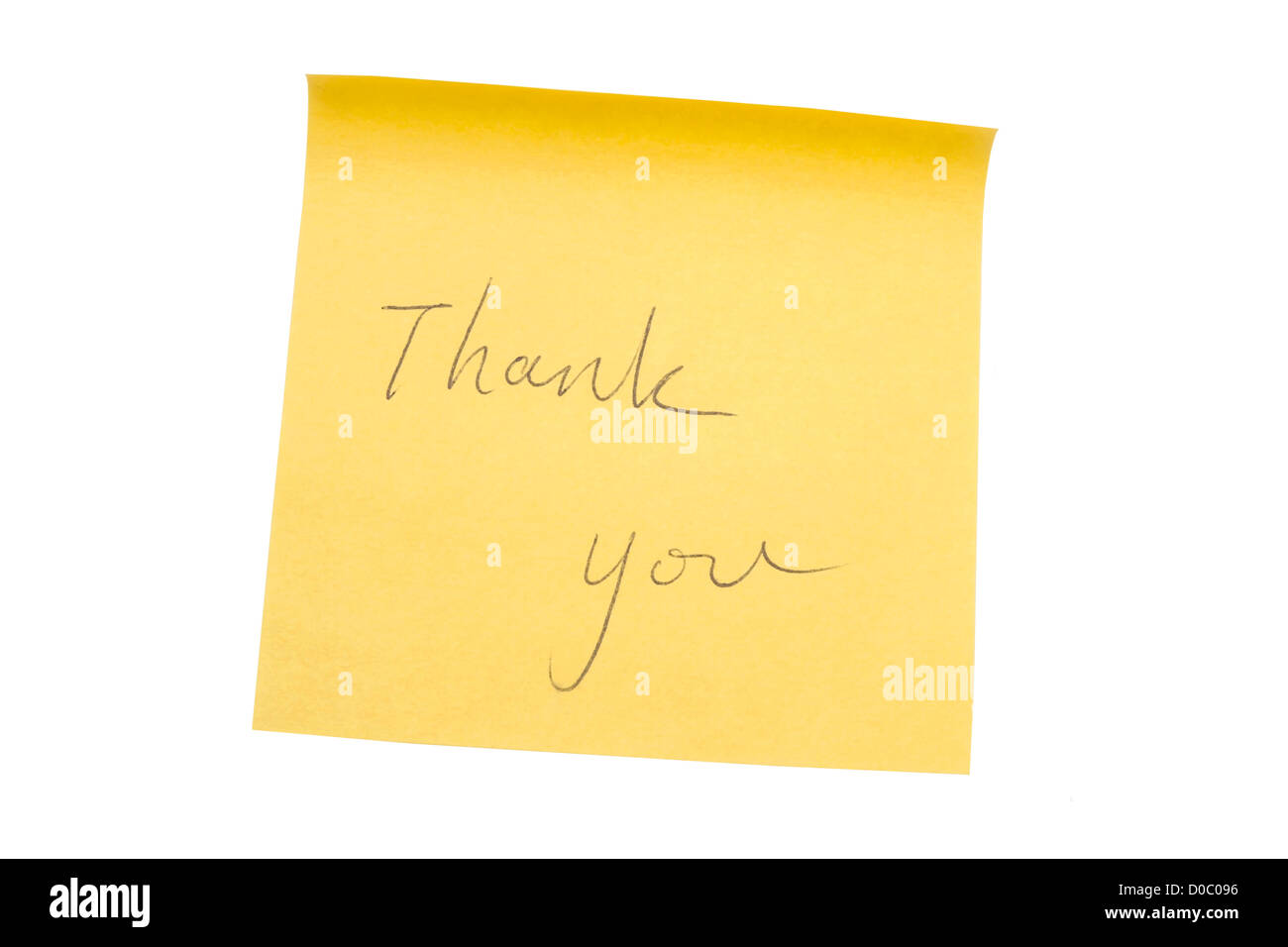 Yellow memo paper isolated on white background Stock Photo - Alamy