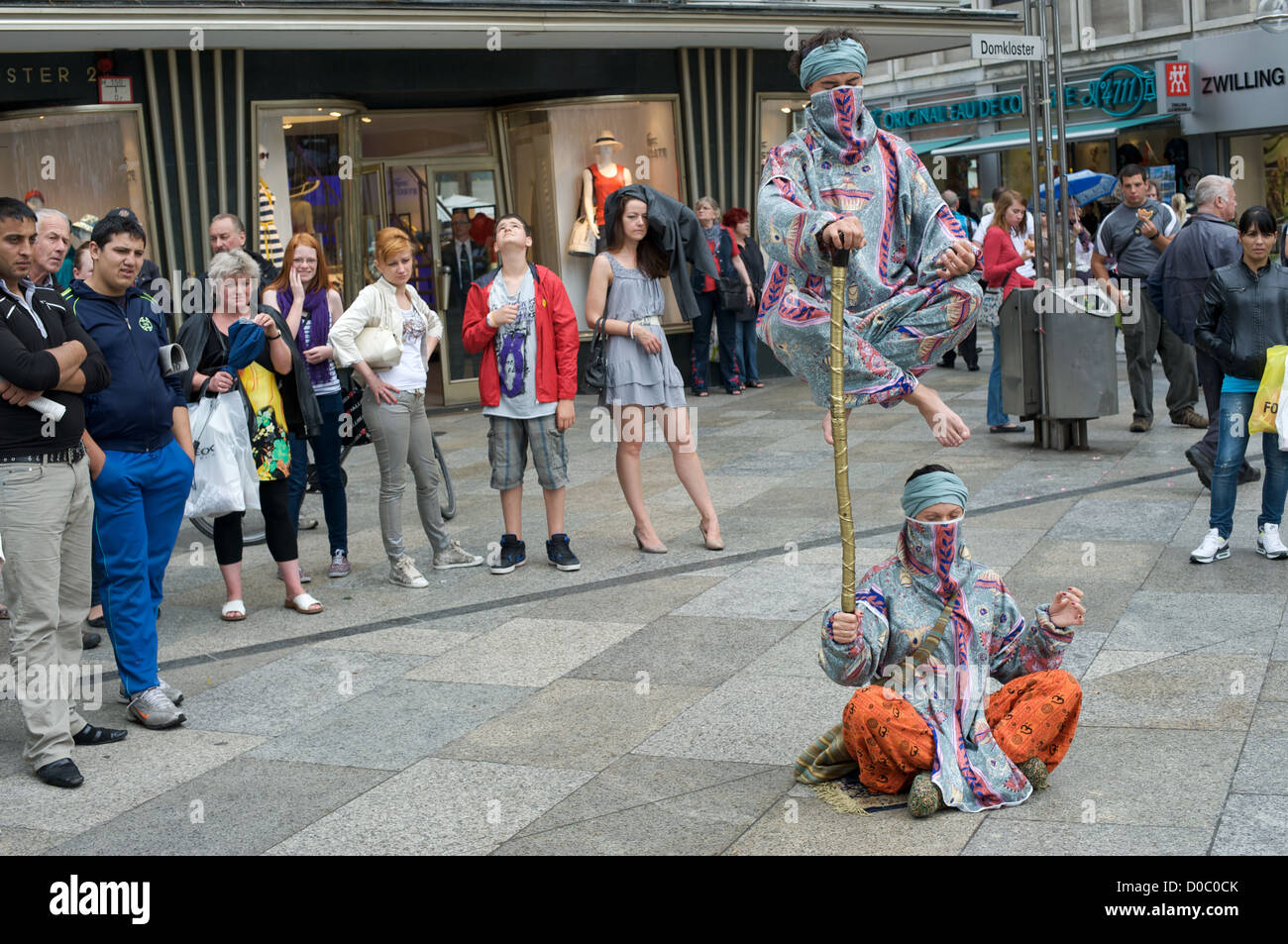 Street performers Cologne Germany Stock Photo - Alamy