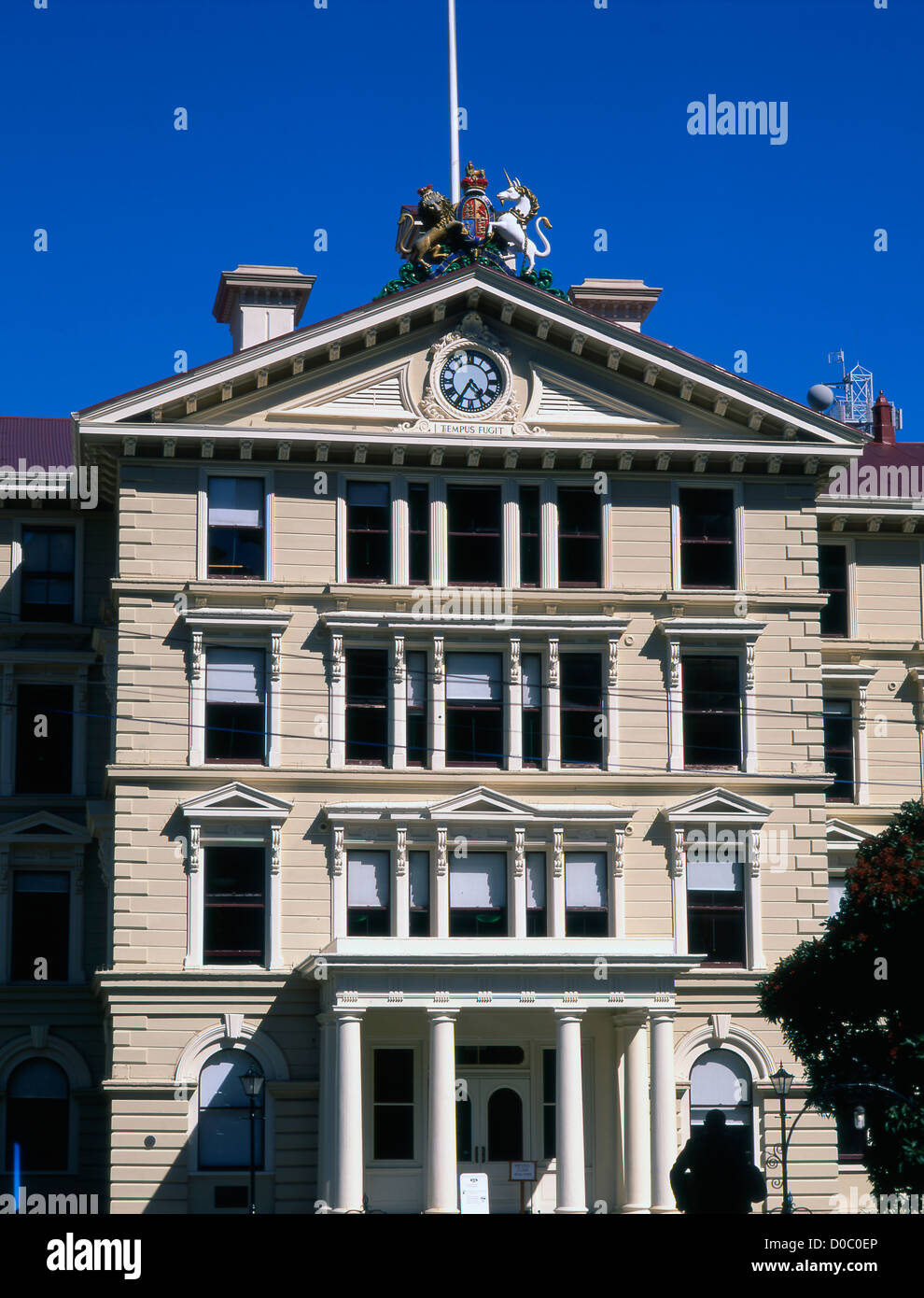 New Zealand, Wellington, Old Government Building Stock Photo - Alamy
