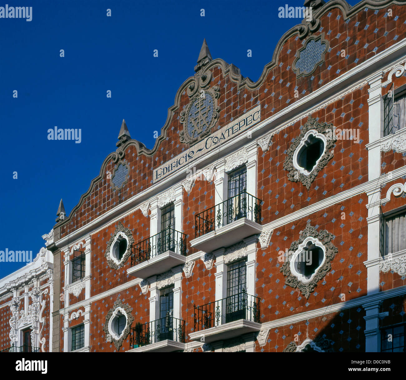 Mexico, Puebla, architecture detail, tiles Stock Photo - Alamy