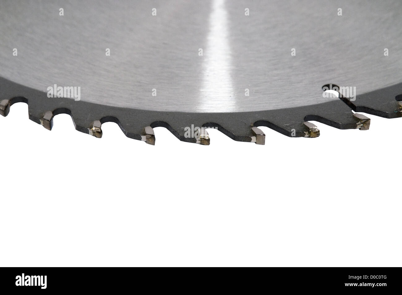 circular saws with teeth close-up, on a white background Stock Photo ...