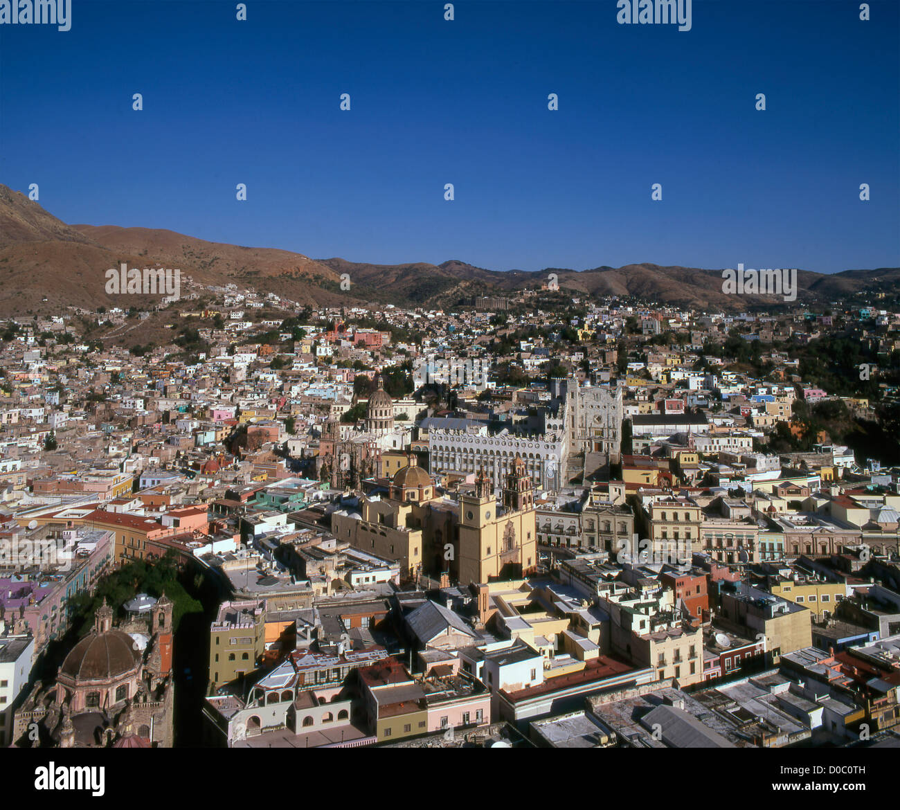 Mexico, Guanajuato, skyline, panorama, general view Stock Photo - Alamy