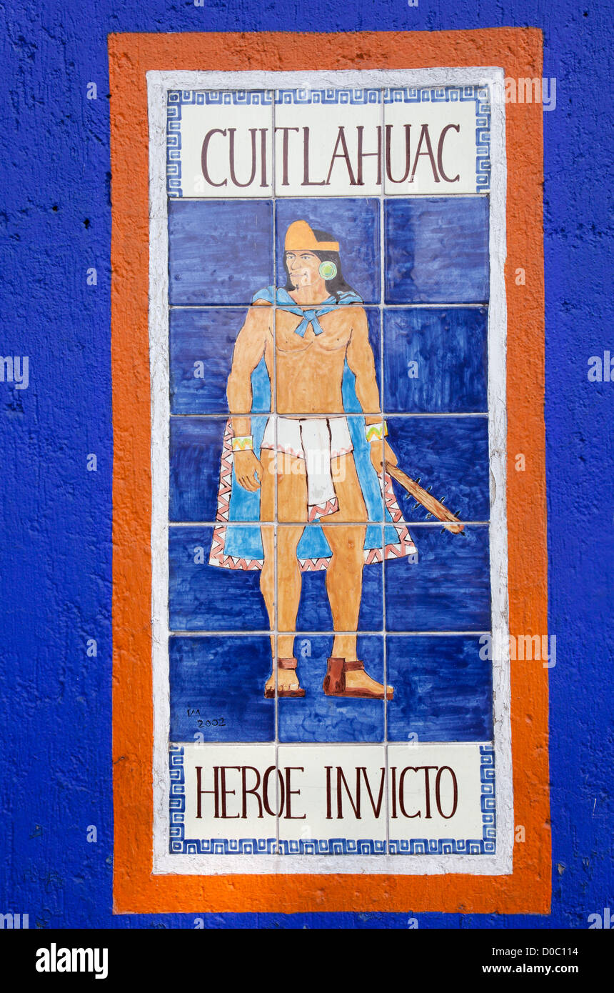 Cuitlahuac Tile Plaque Commemorating the Aztec Ruler - Mexico City ...