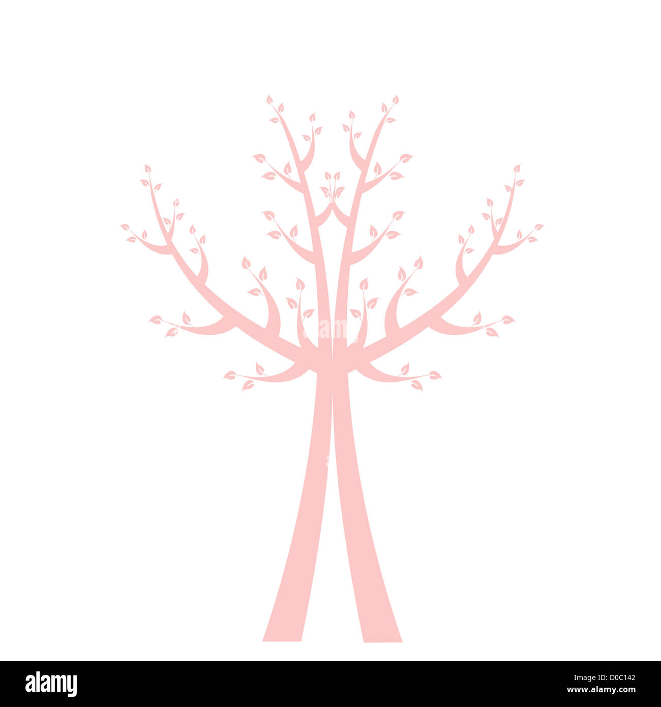 Art tree isolated on white background Stock Photo - Alamy