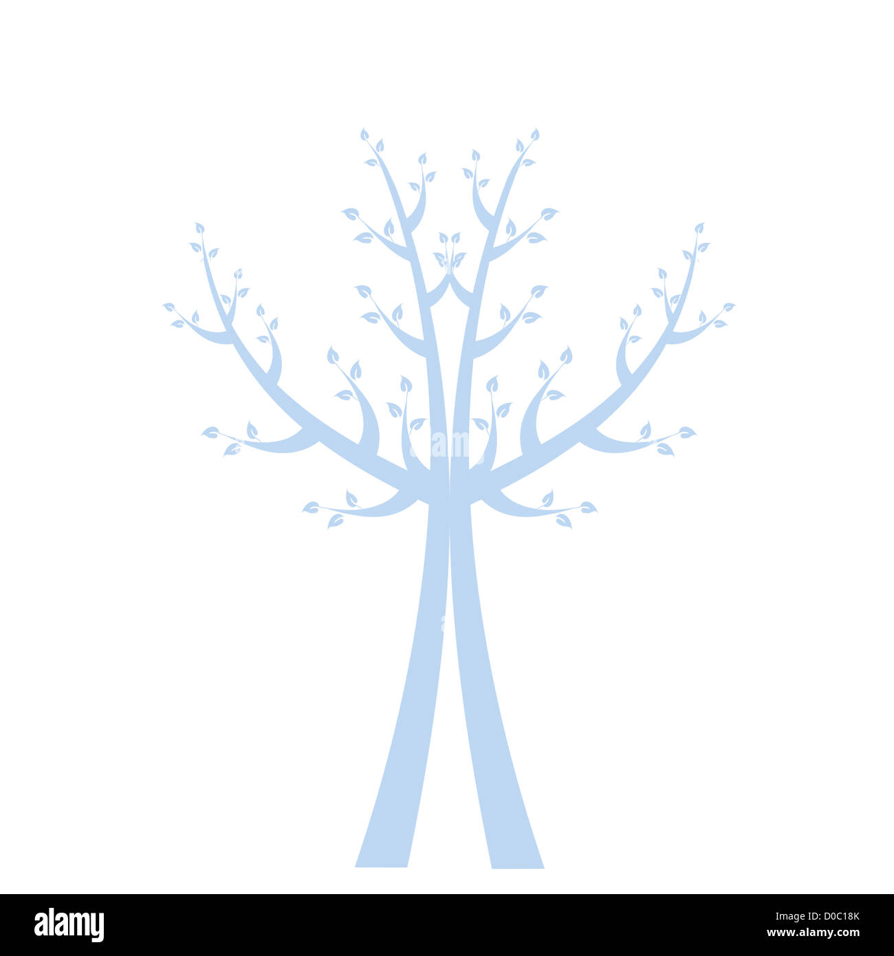 Art tree isolated on white background Stock Photo - Alamy