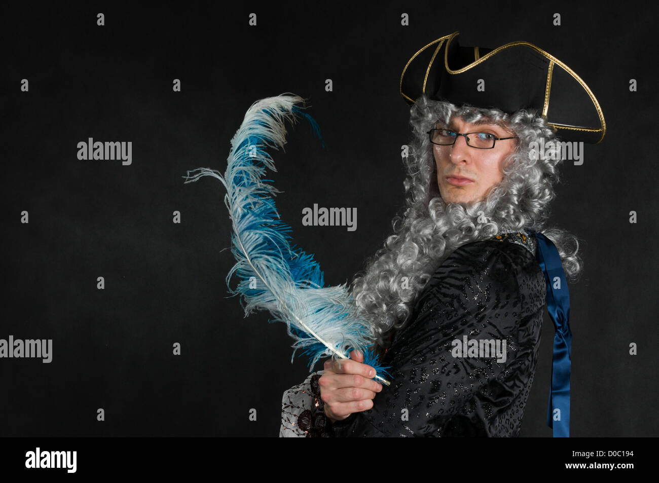 Man quill writing hi-res stock photography and images - Alamy