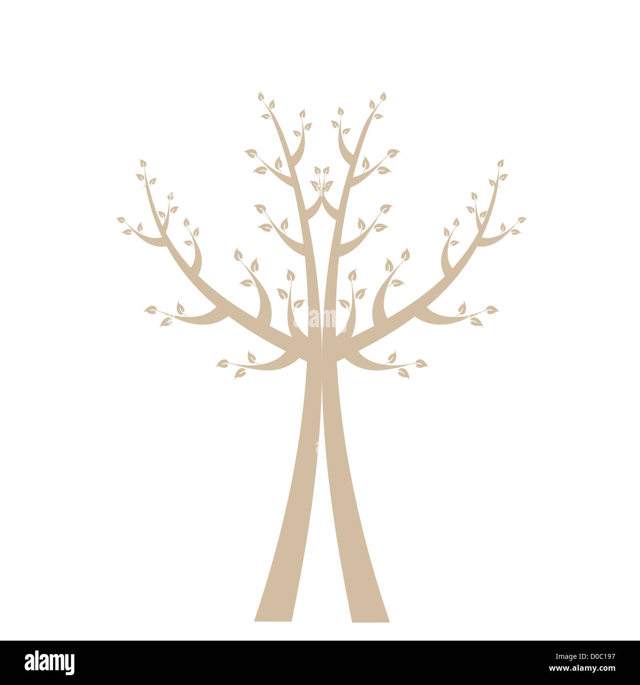 Art tree isolated on white background Stock Photo - Alamy