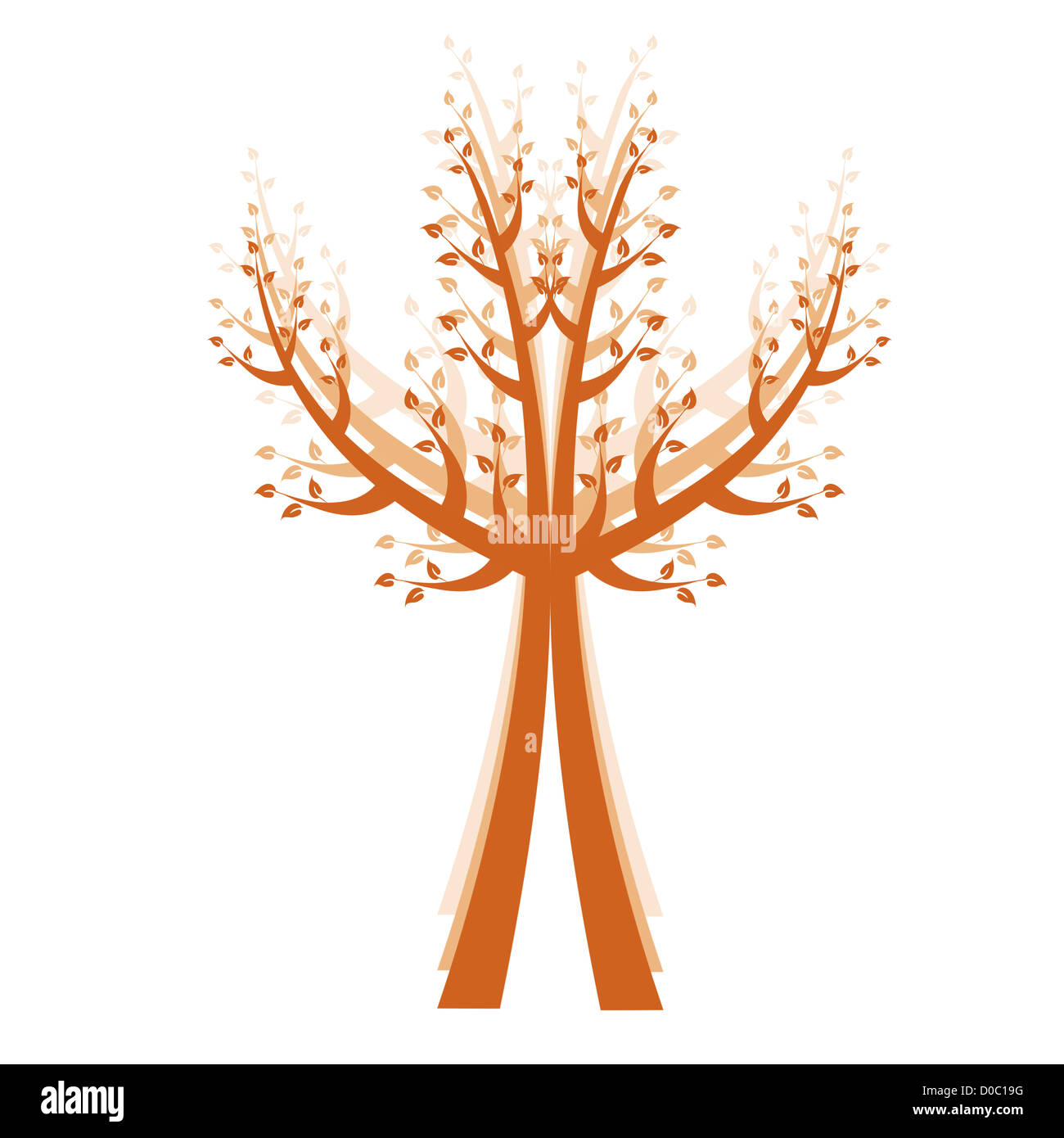 Art tree isolated on white background Stock Photo - Alamy