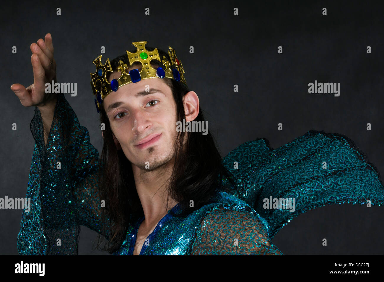 fairy tale prince king actor costume man male Stock Photo - Alamy