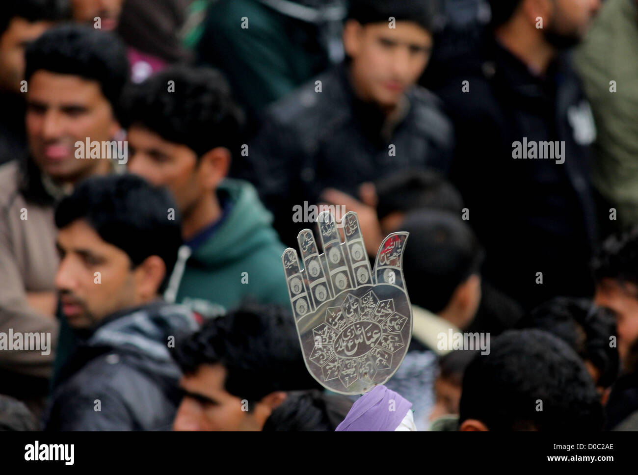 Nov. 22, 2012 - Siver made hand depicting name of Prophet Muhammad and ...