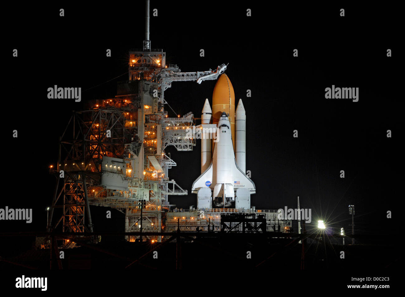 Following pullback Rotating Service Structure or RSS space shuttle ...