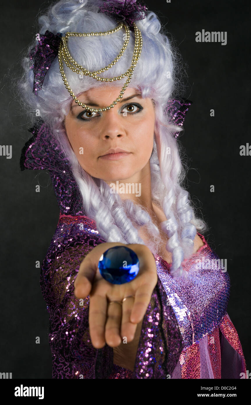 woman magic carnival fairy wizard magician Stock Photo - Alamy