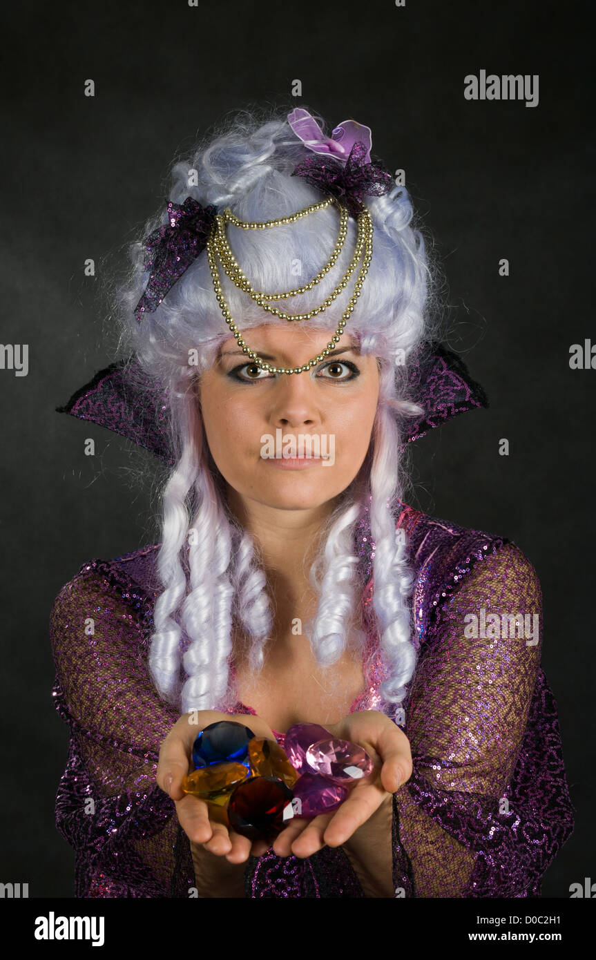 woman magic carnival fairy wizard magician Stock Photo - Alamy