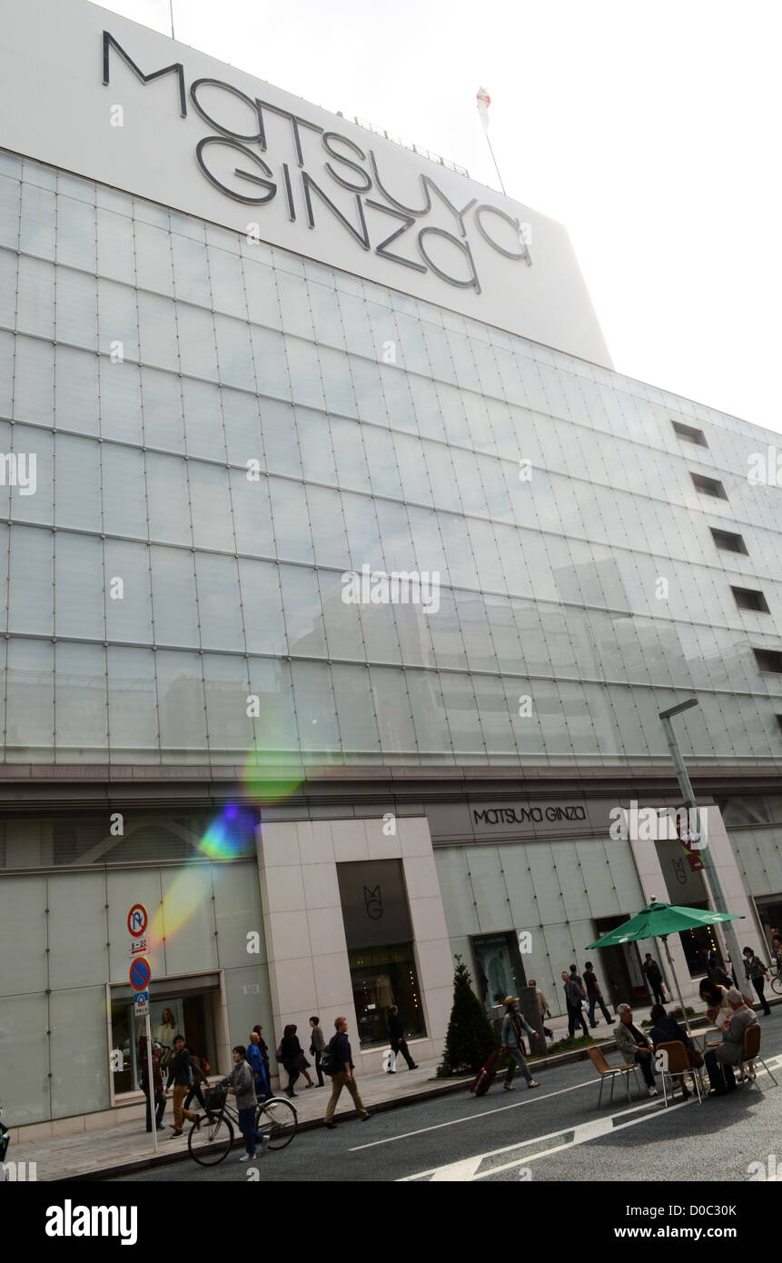 Matsuya Ginza building in Ginza Street, Tokyo Stock Photo - Alamy