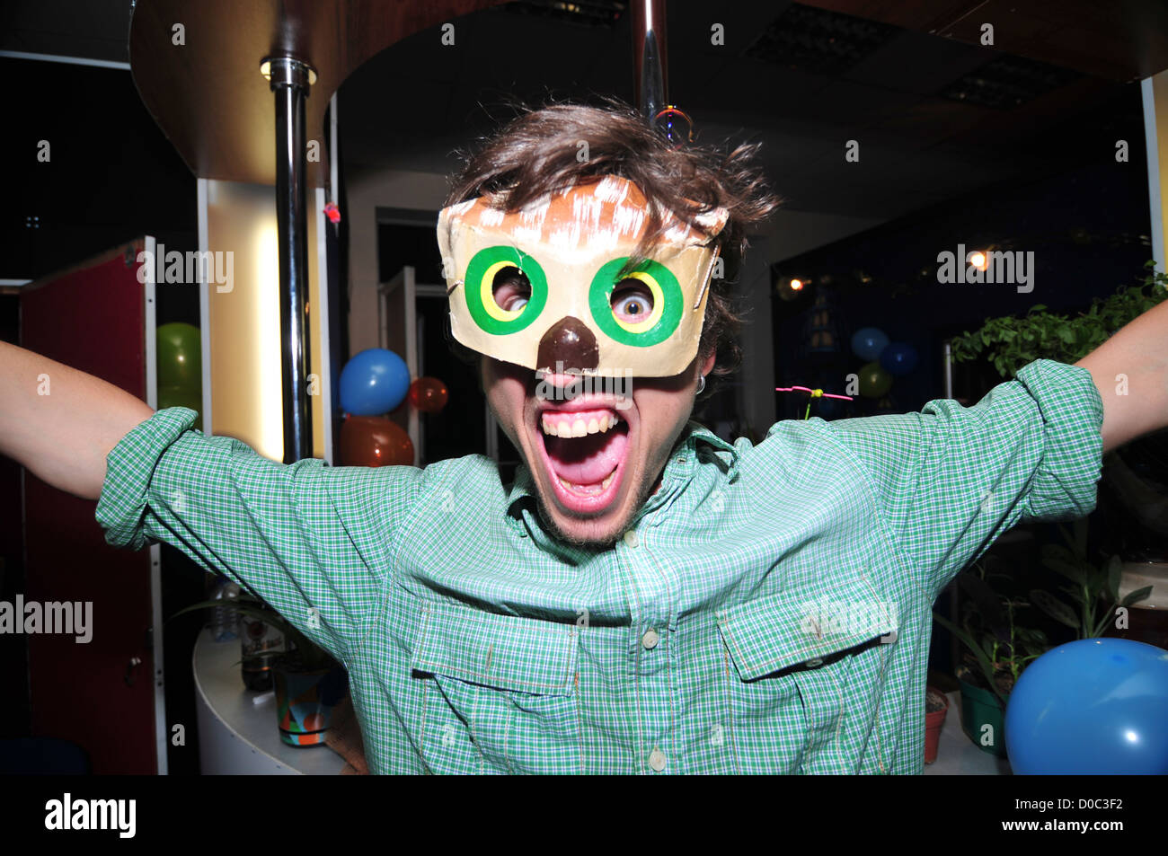 young party man rave drunk studio Stock Photo - Alamy